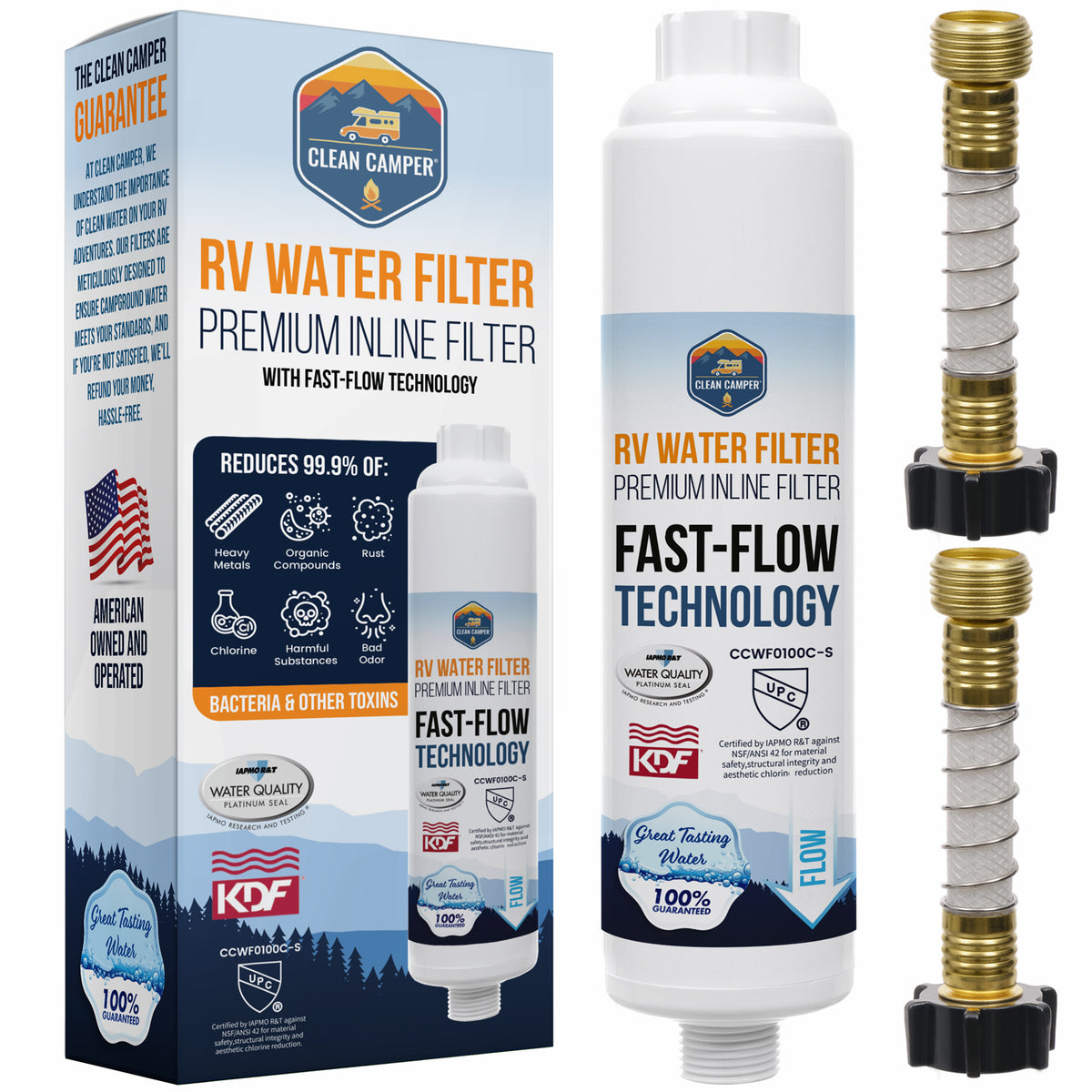 Clean Camper Ultra-Premium RV Inline Water Filter
