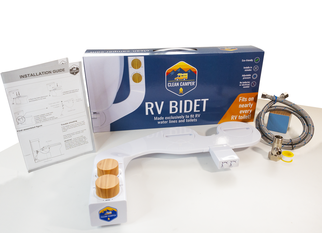 RV Bidet From Clean Camper - Self Cleaning, Adjustable Dual Nozzle ...