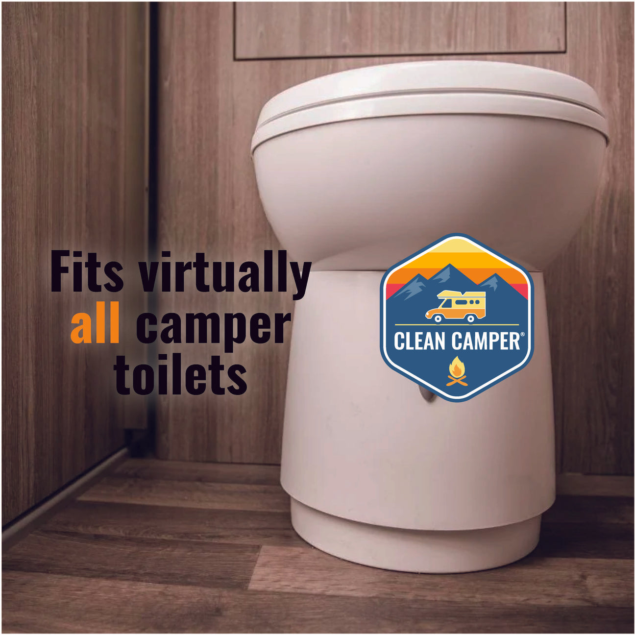 RV Bidet From Clean Camper - Self Cleaning, Adjustable Dual Nozzle - Fits Virtually Every RV